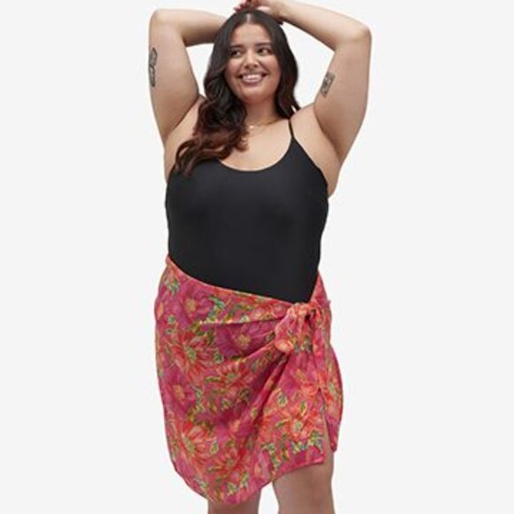 Beach Riot | Swim | New Beach Riot Melanie Sarong In Miami Peony Plus ...